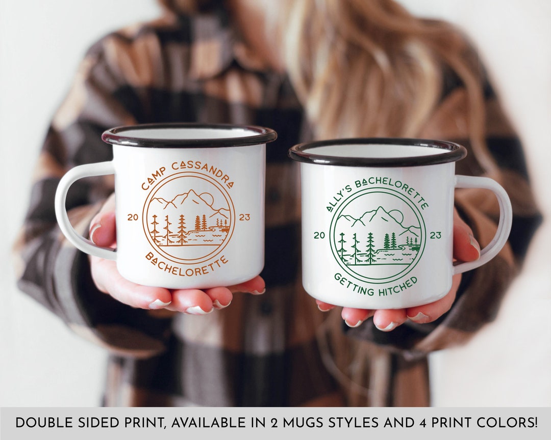 Camp Bachelorette Gifts Campfire Mugs Hiking Cabin Bachelorette Gifts ...