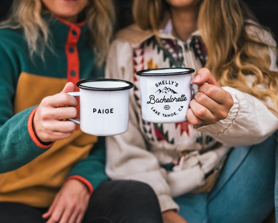 Bridal Party Mugs Bachelorette Party Cups Campfire Mugs | Etsy