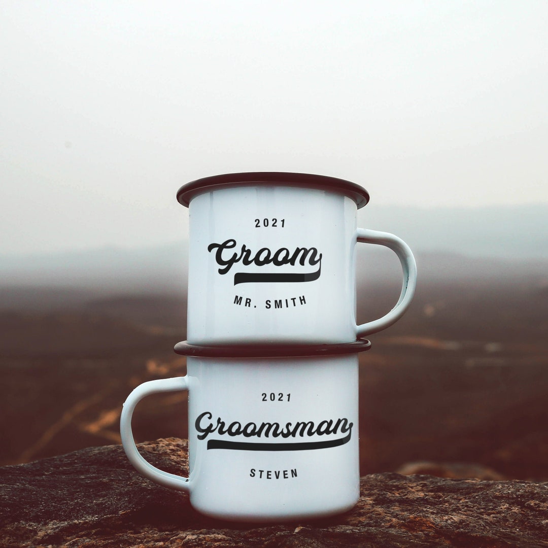 Groomsmen Proposal Gift Groomsman Mug Best Man Gifts Camping Mug Coffee ...