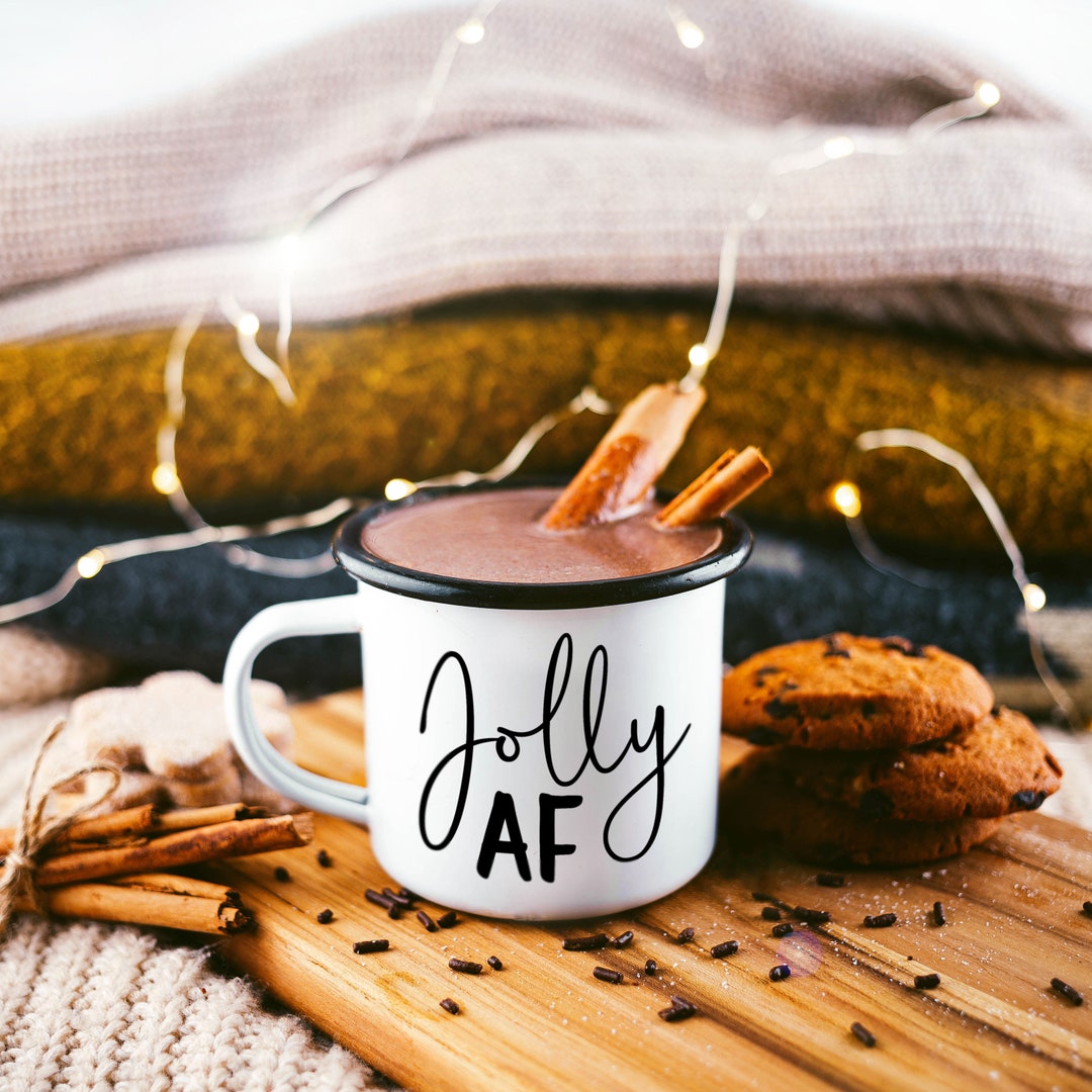 Funny Christmas Mug jolly Af Christmas Coffee Mug Christmas Mugs Camp ...