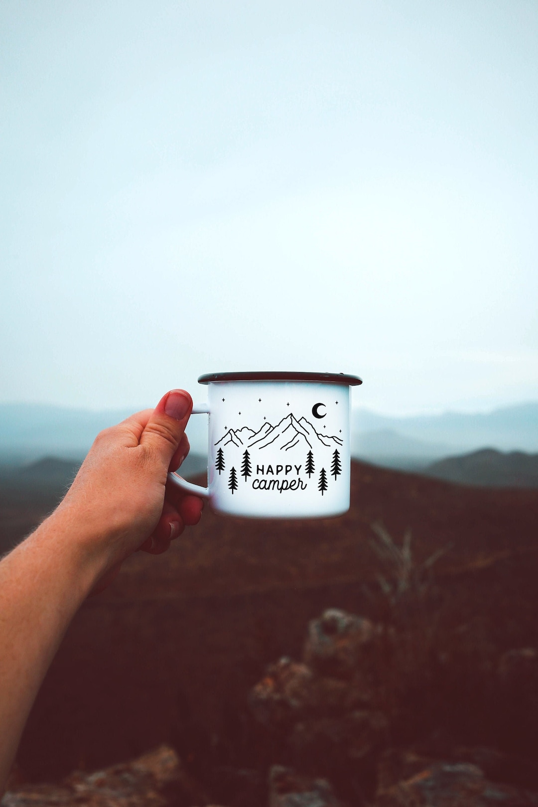 Happy Camper Mug Camping Coffee Cup Hiker Gift - Etsy