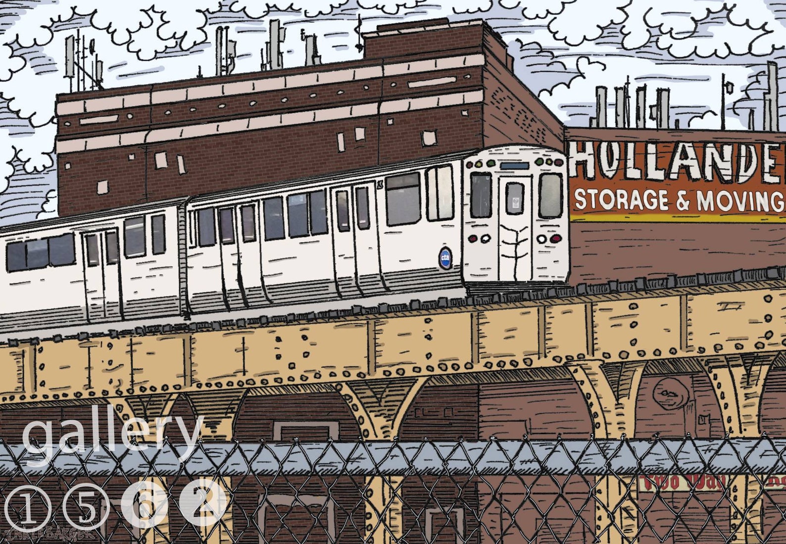 CTA Blue Line - Logan Square, Chicago - Etsy