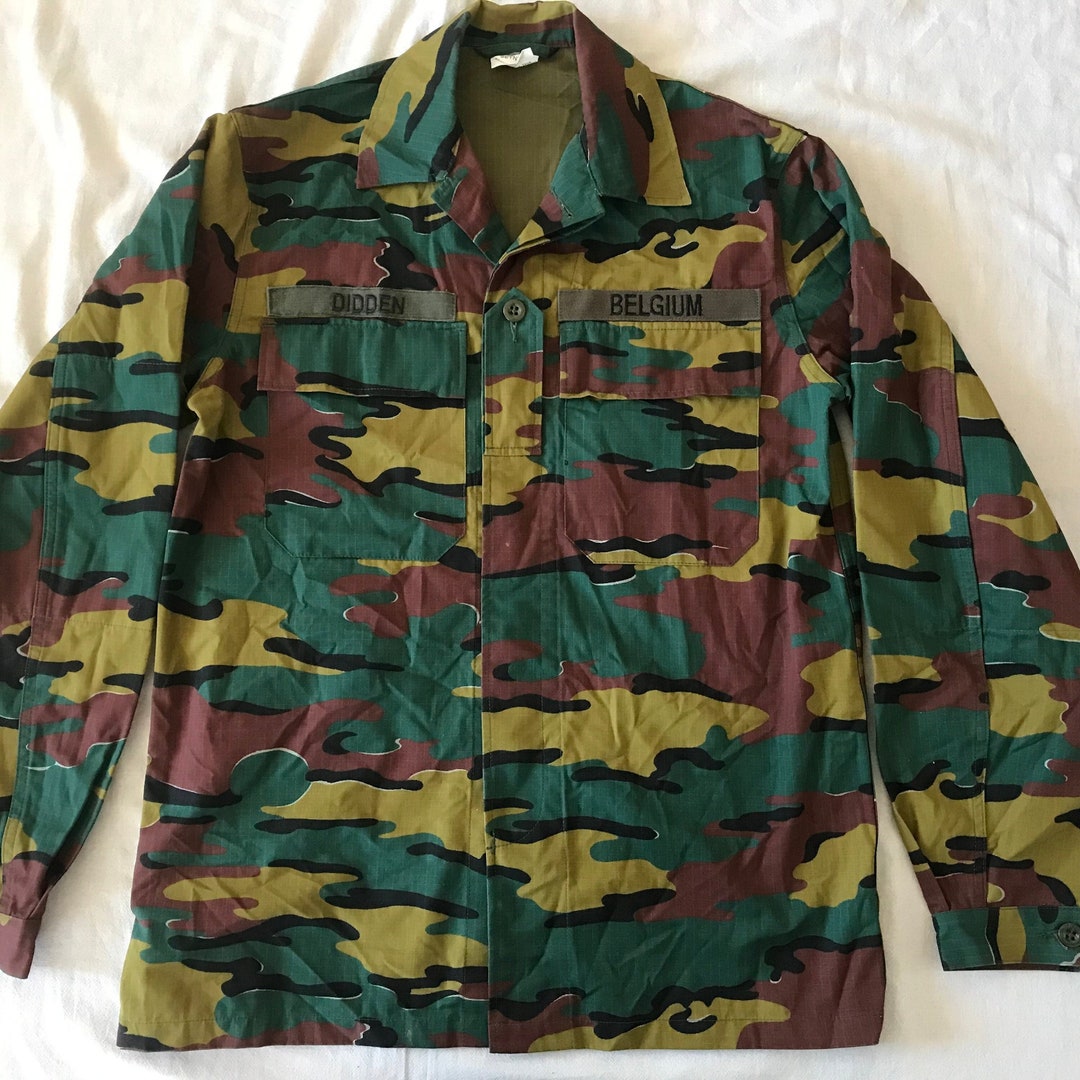 Belgium Military Army Shirt Ripstop Men's M/L Size Camouflage Version ...