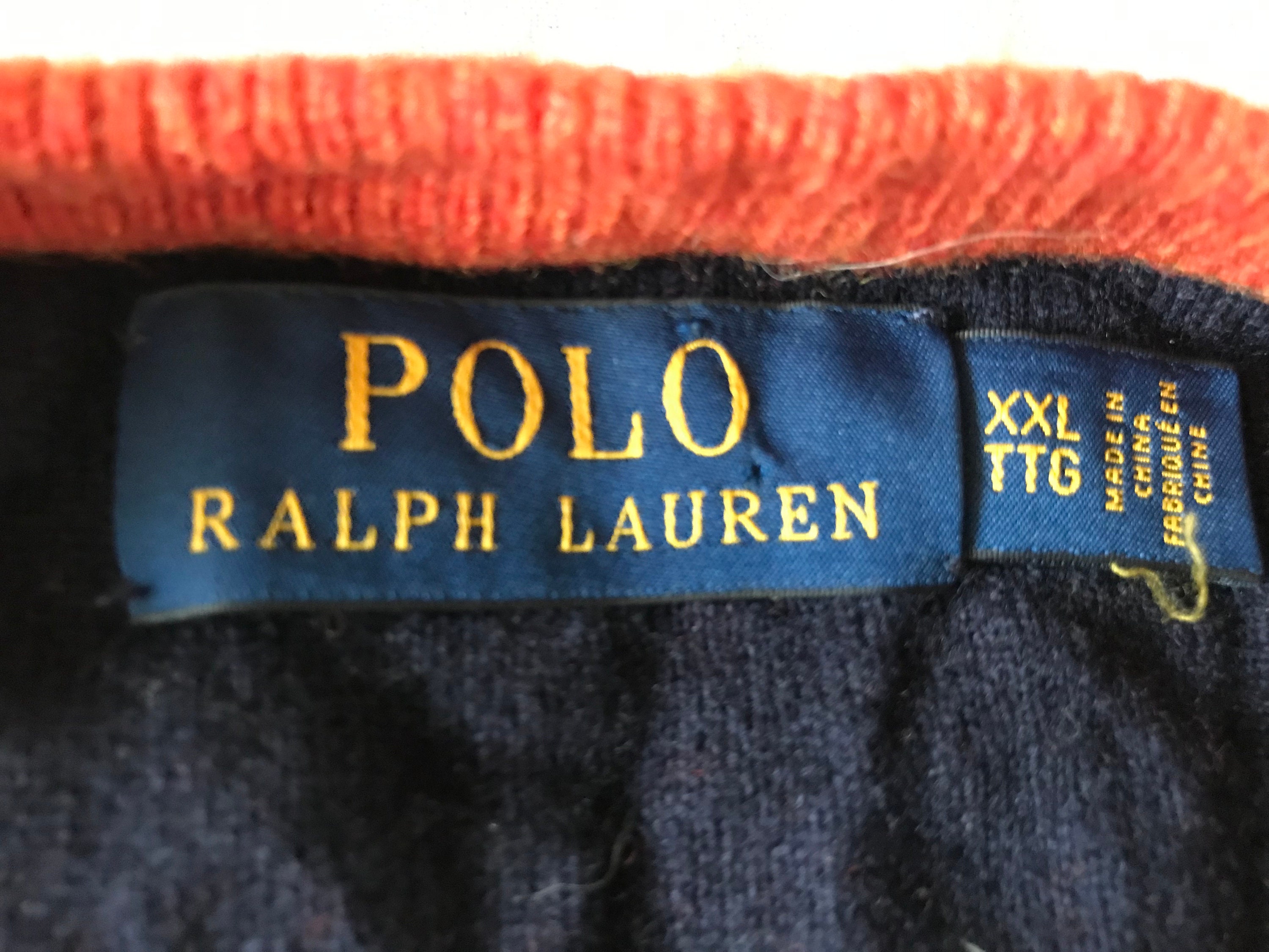 Polo Ralph Lauren Men's Pure Wool Pullover Sweater Orange Size XL - Etsy