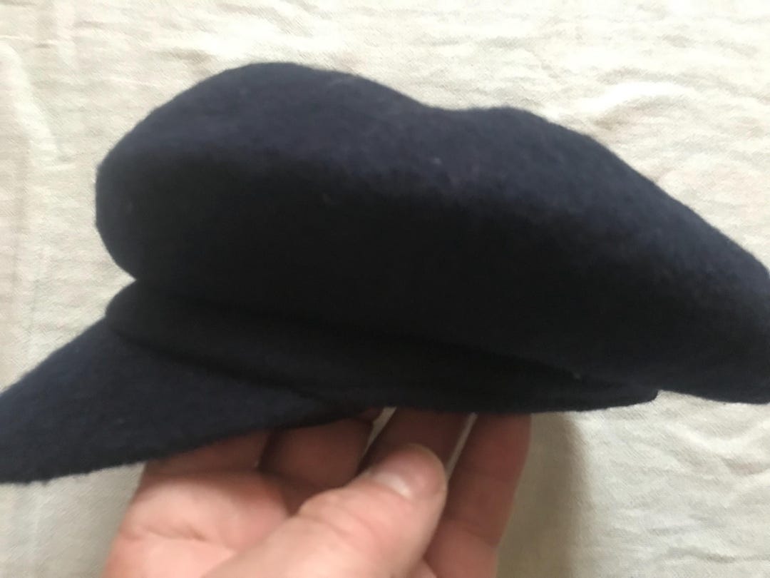 Seaman Cap Sailor Hat Navy Blue Blue Men's Unisex Size Medium 56 - 58 ...