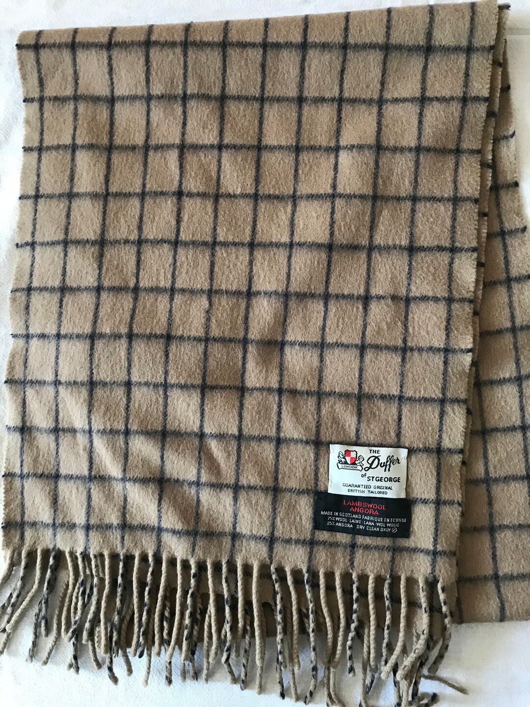 The Duffer of St. George Men's Scarf Wool Angora Combo | Mede in ...