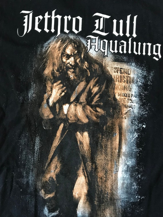 Jethro Tull Aqualung Album Cover T-SHirt Double Graph… - Gem