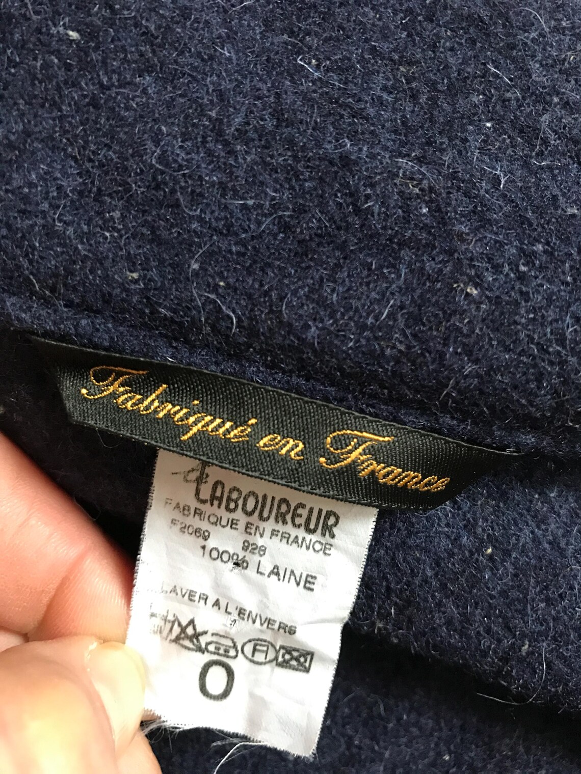Le Laboureur Made in France Men's Wool Jacket Navy Blue Small Size - Etsy