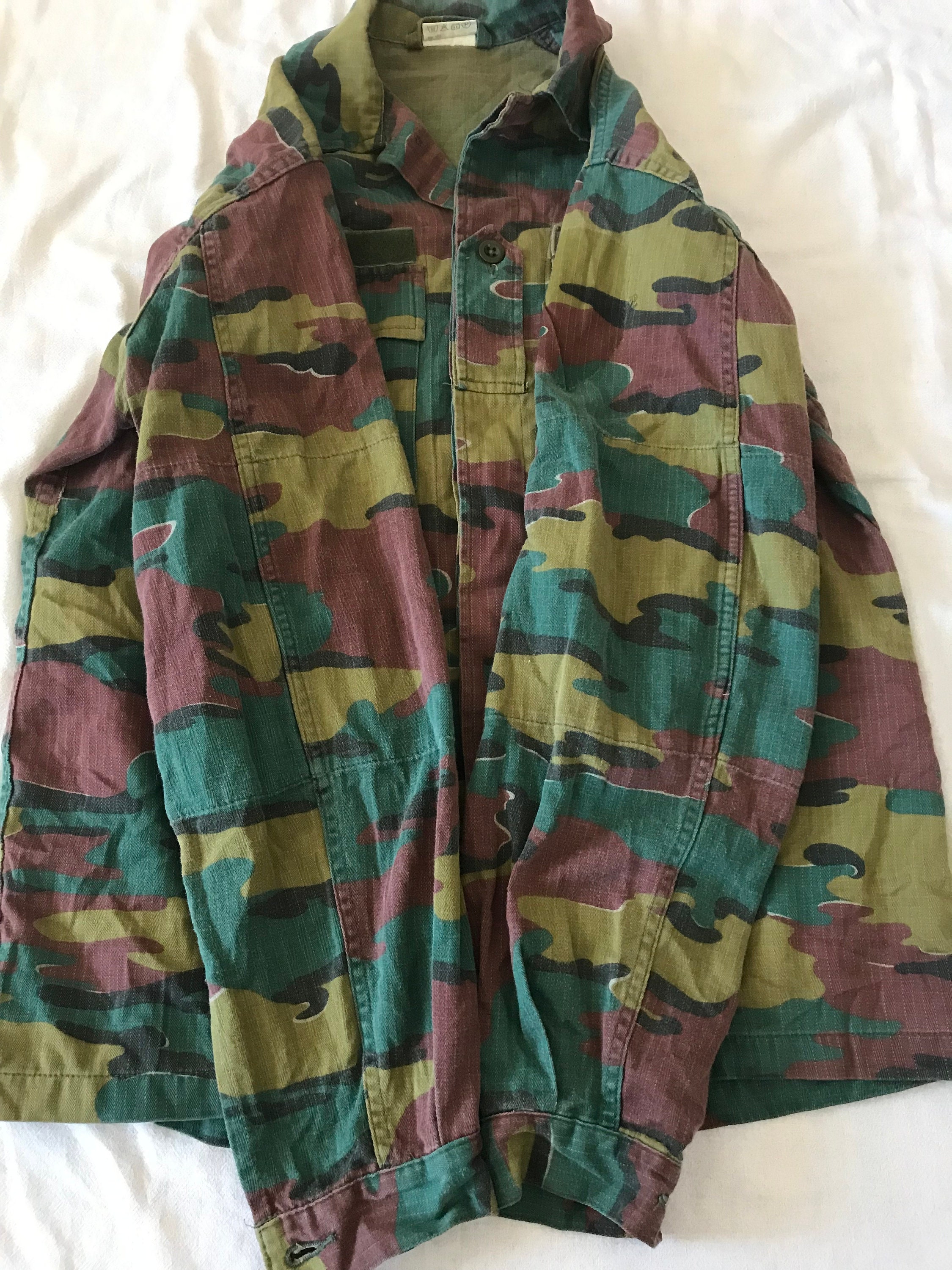 Belgium Military Army Shirt Ripstop Men's Short Version Nineties ...