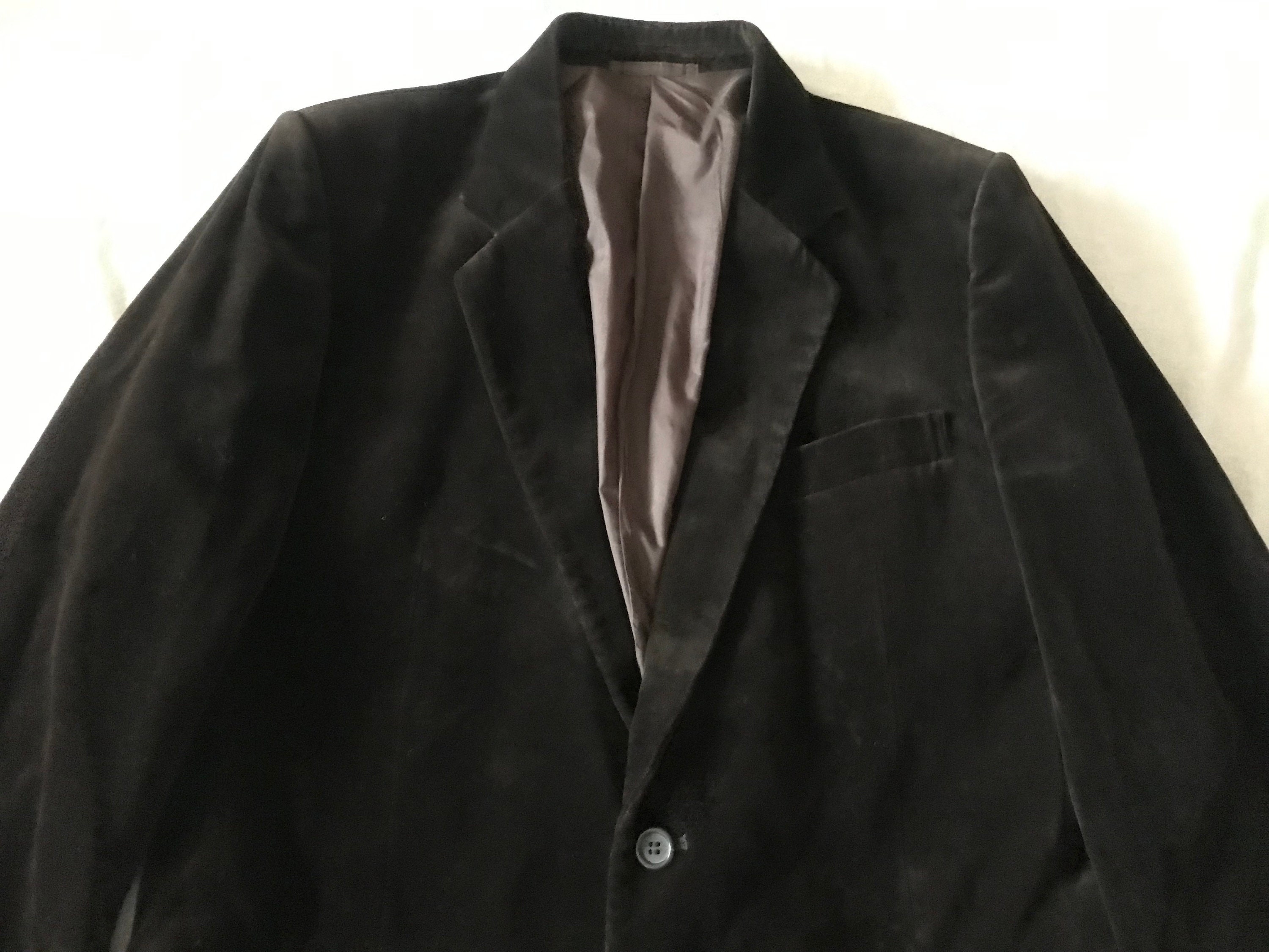 Colin Lester London Men's Dark Brown Jacket Blazer Velvet Size 40 US ...