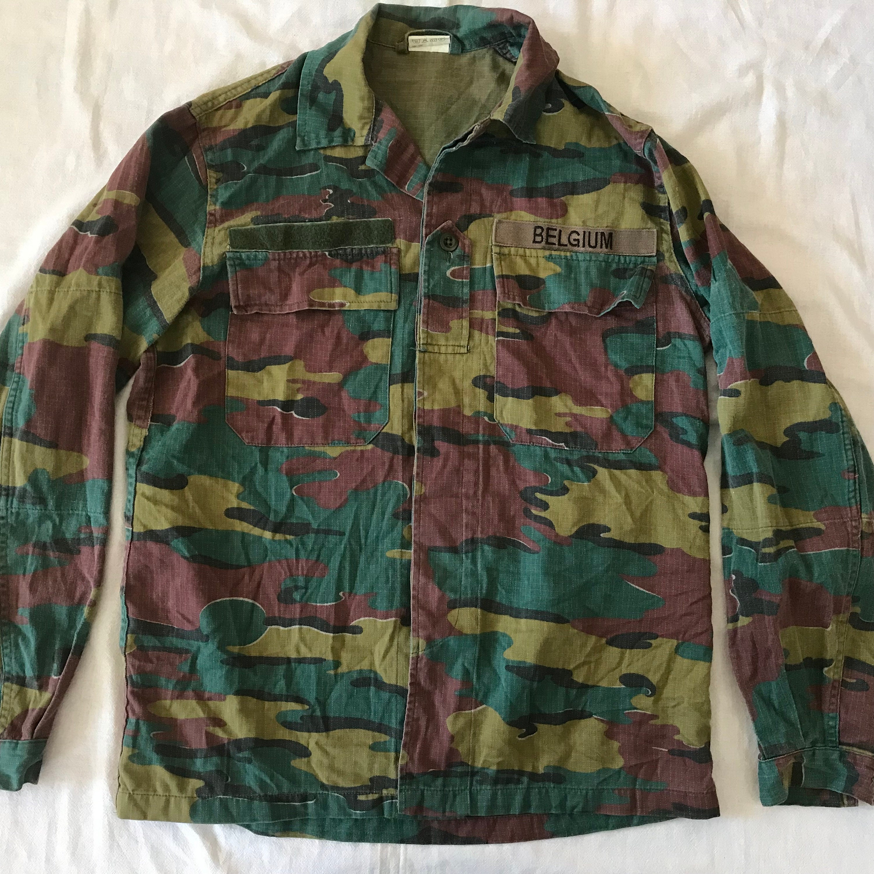 Belgium Military Army Shirt Ripstop Men's Short Version Nineties ...