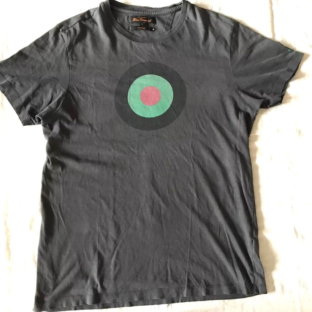 Ben Sherman London Target Logo Signature Series Gray Men's T-shirt ...