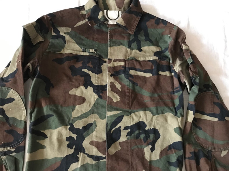 Giubba Italian Camouflage Military Field Jacket Overshirt Small 38 US ...