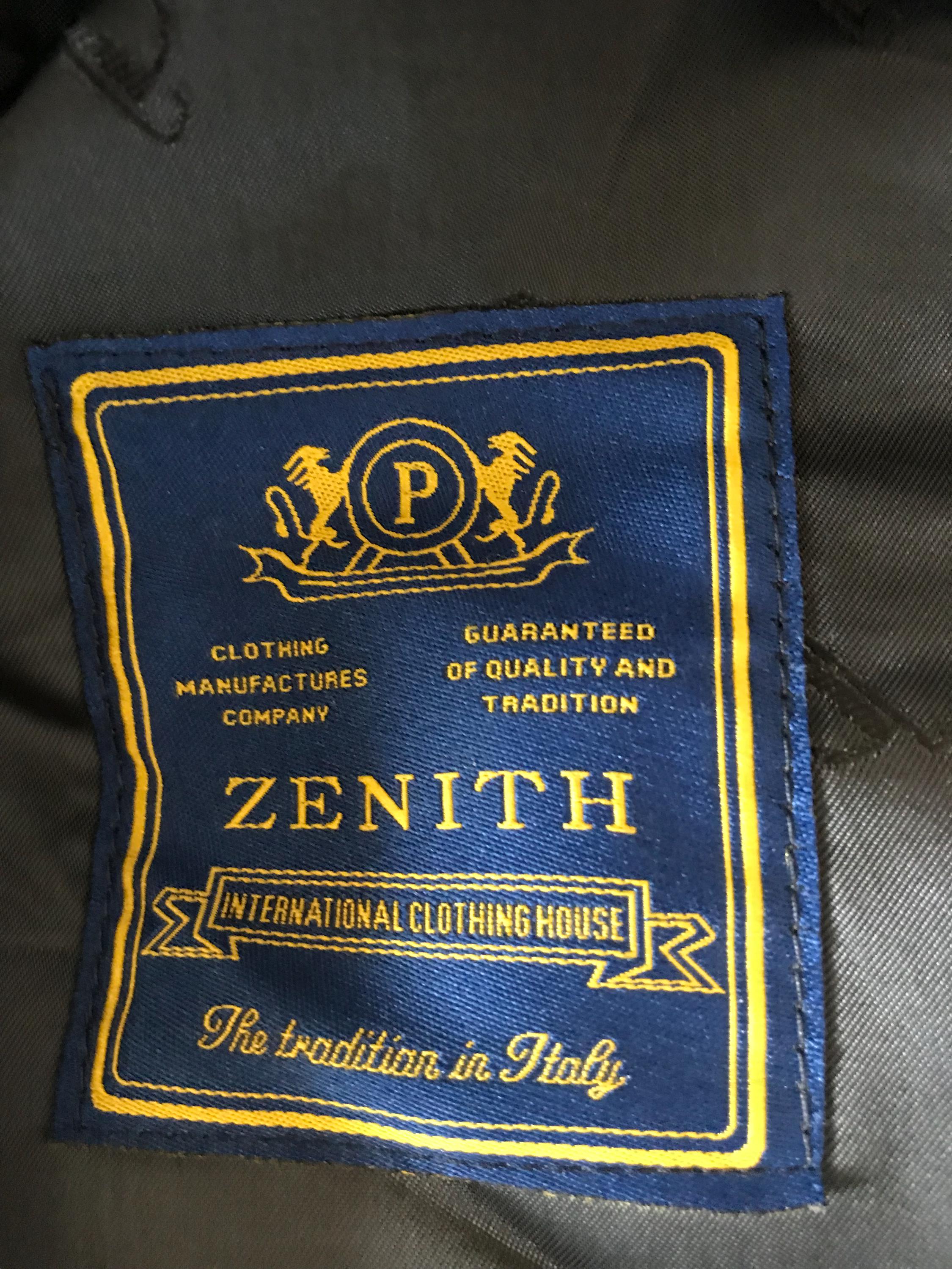 Zenith Made in Italy Newsboy Gatsby European Hat Black Pure Wool Large ...