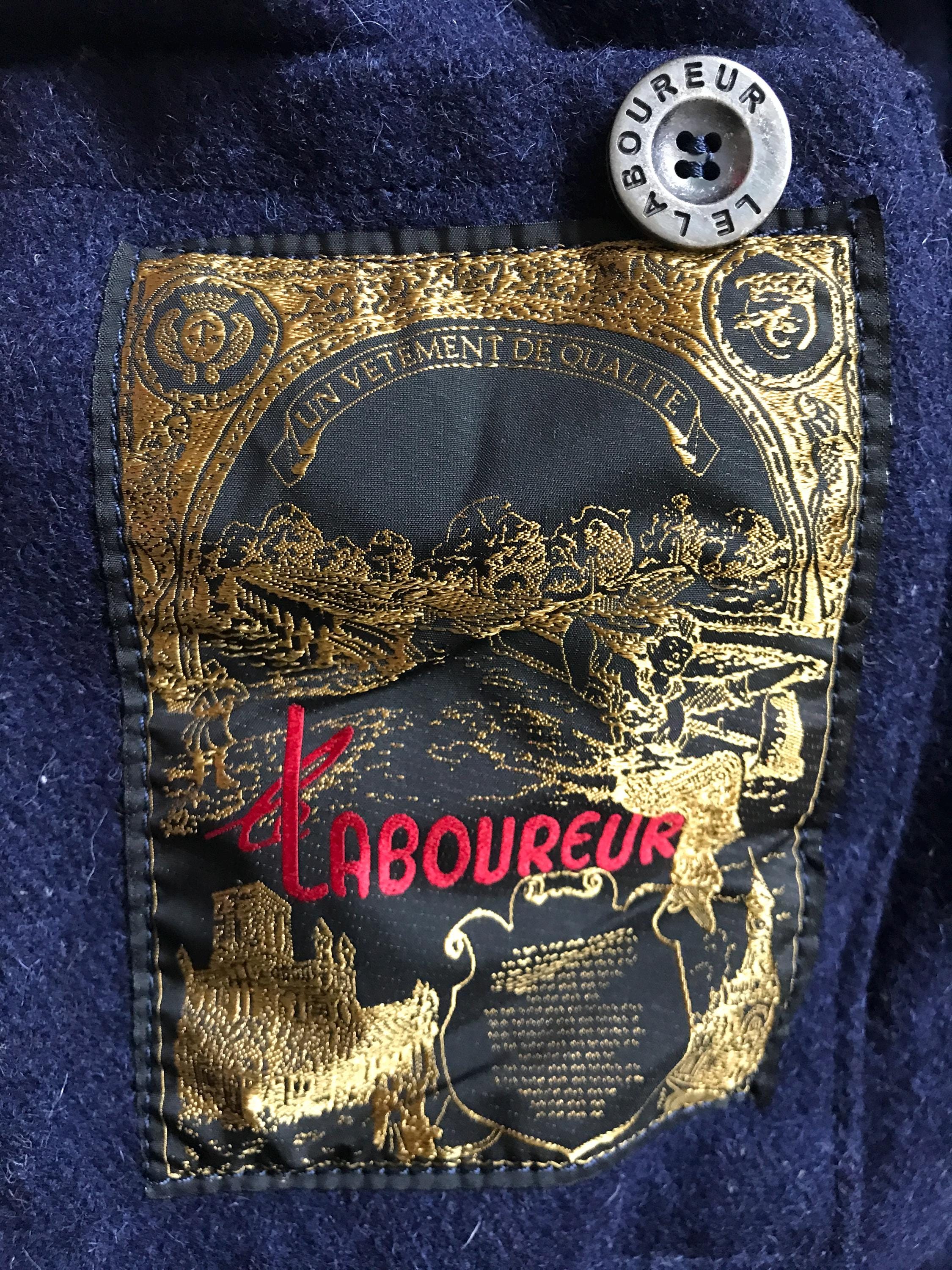 Le Laboureur Made in France Men's Wool Jacket Navy Blue Small Size - Etsy