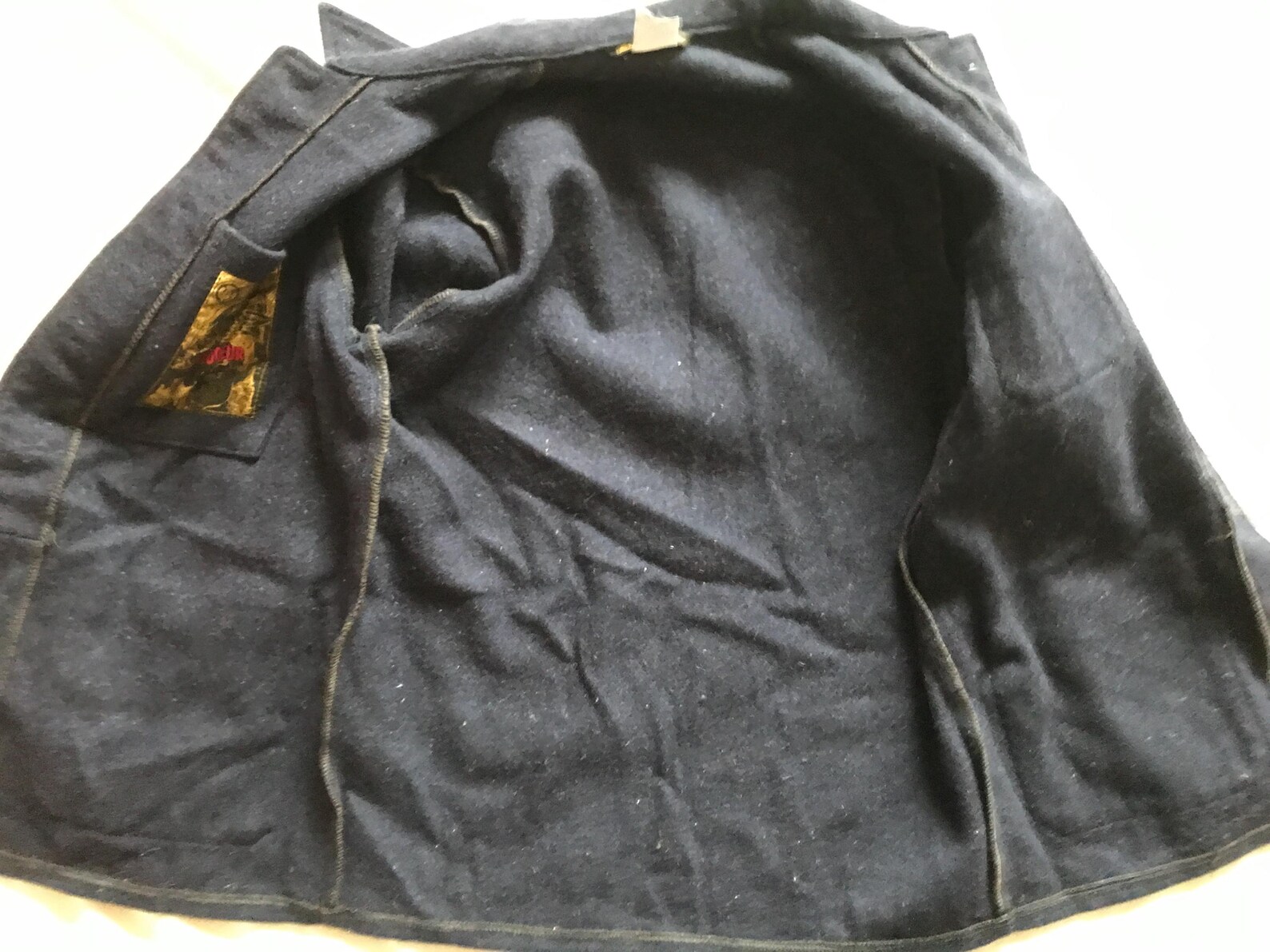 Le Laboureur Made in France Men's Wool Jacket Navy Blue Small Size - Etsy