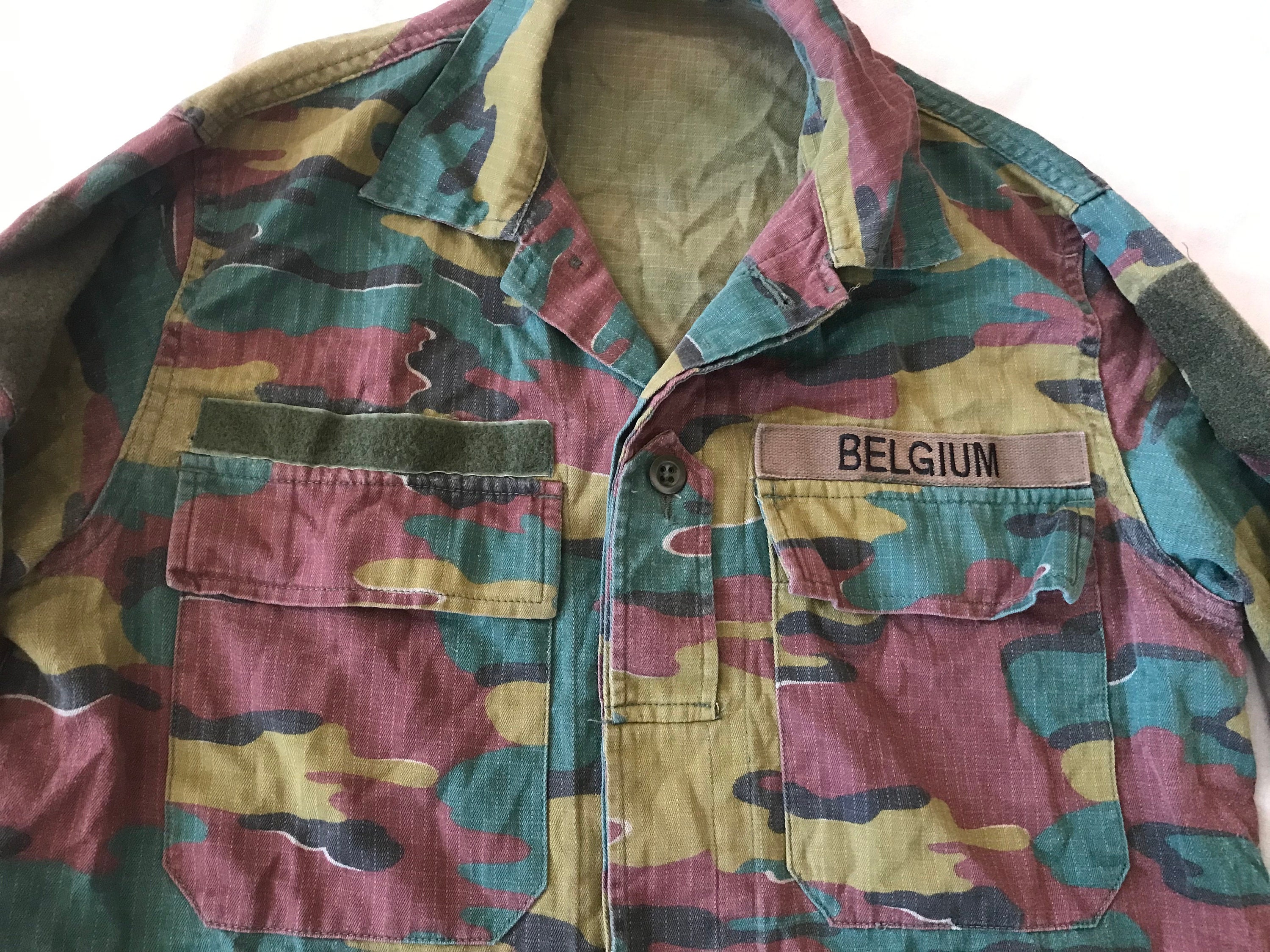 Belgium Military Army Shirt Ripstop Men's Short Version Nineties ...