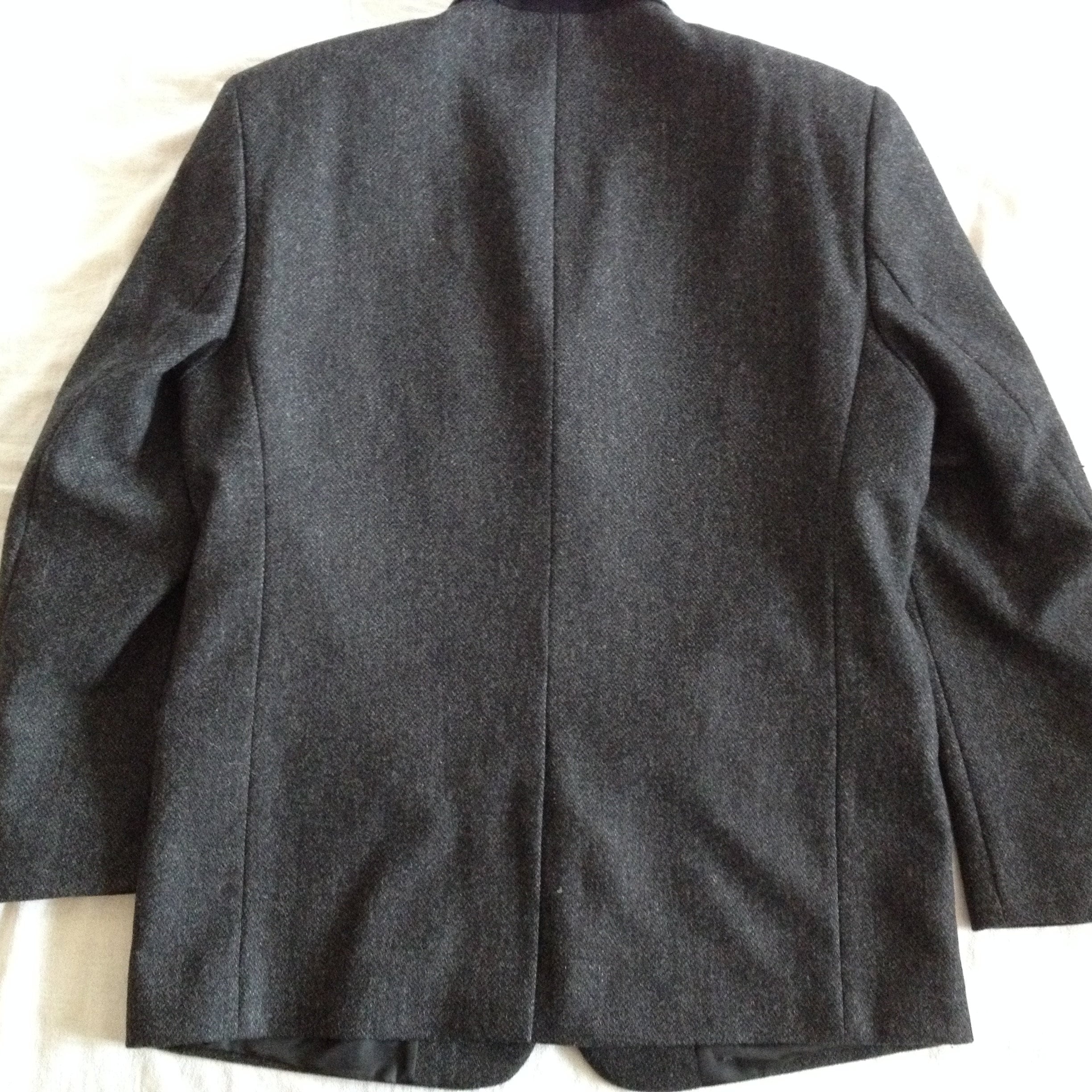 Rappson of Sweden Winter Pure Wool Jacket Blazer Dark Gray Size Medium ...