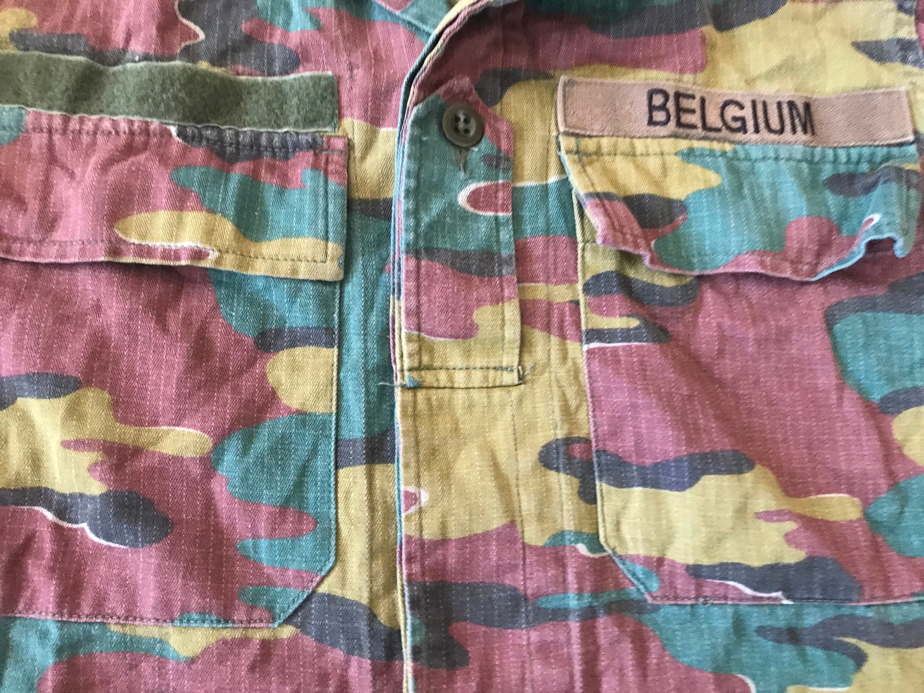 Belgium Military Army Shirt Ripstop Men's Short Version Nineties ...