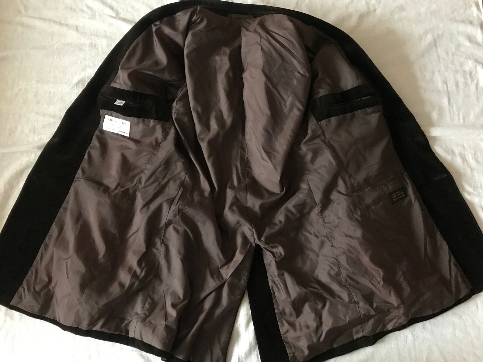 Colin Lester London Men's Dark Brown Jacket Blazer Velvet Size 40 US ...