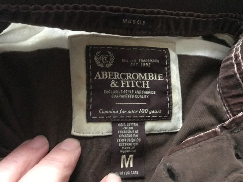 Abercrombie and Fitch Muscle Men's Long Sleeve Polo Shirt Size Medium ...
