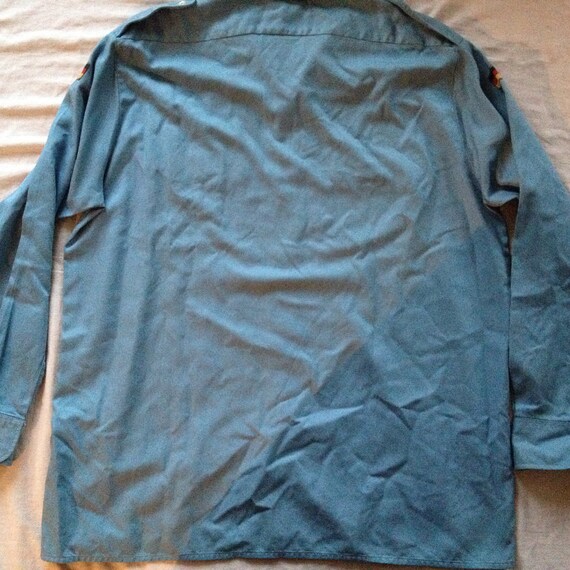 German Bundeswehr Vintage Blue Military Men's Shirt B… - Gem