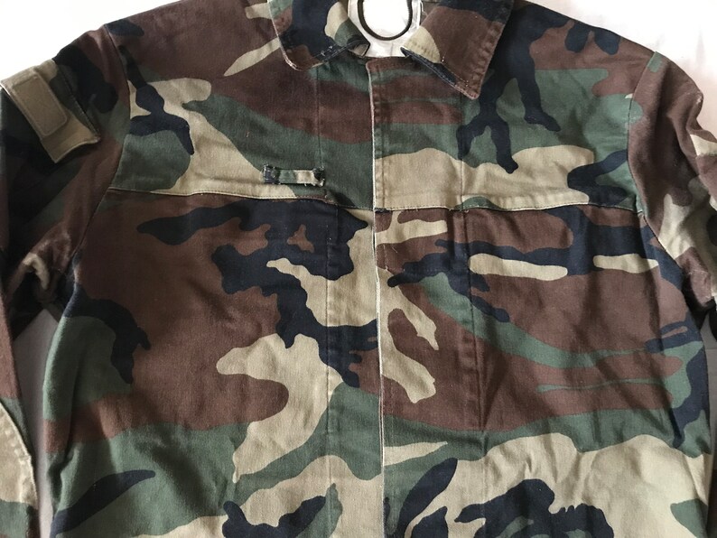 Giubba Italian Camouflage Military Field Jacket Overshirt Small 38 US ...