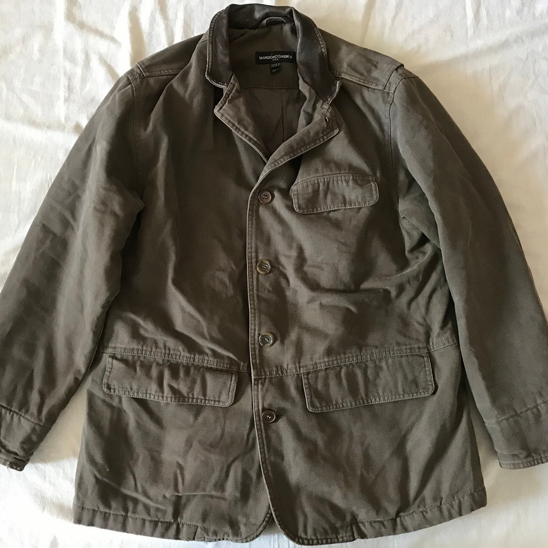 Marlboro Classics Rugged Cotton Men's Workwear Jacket Size Medium US ...