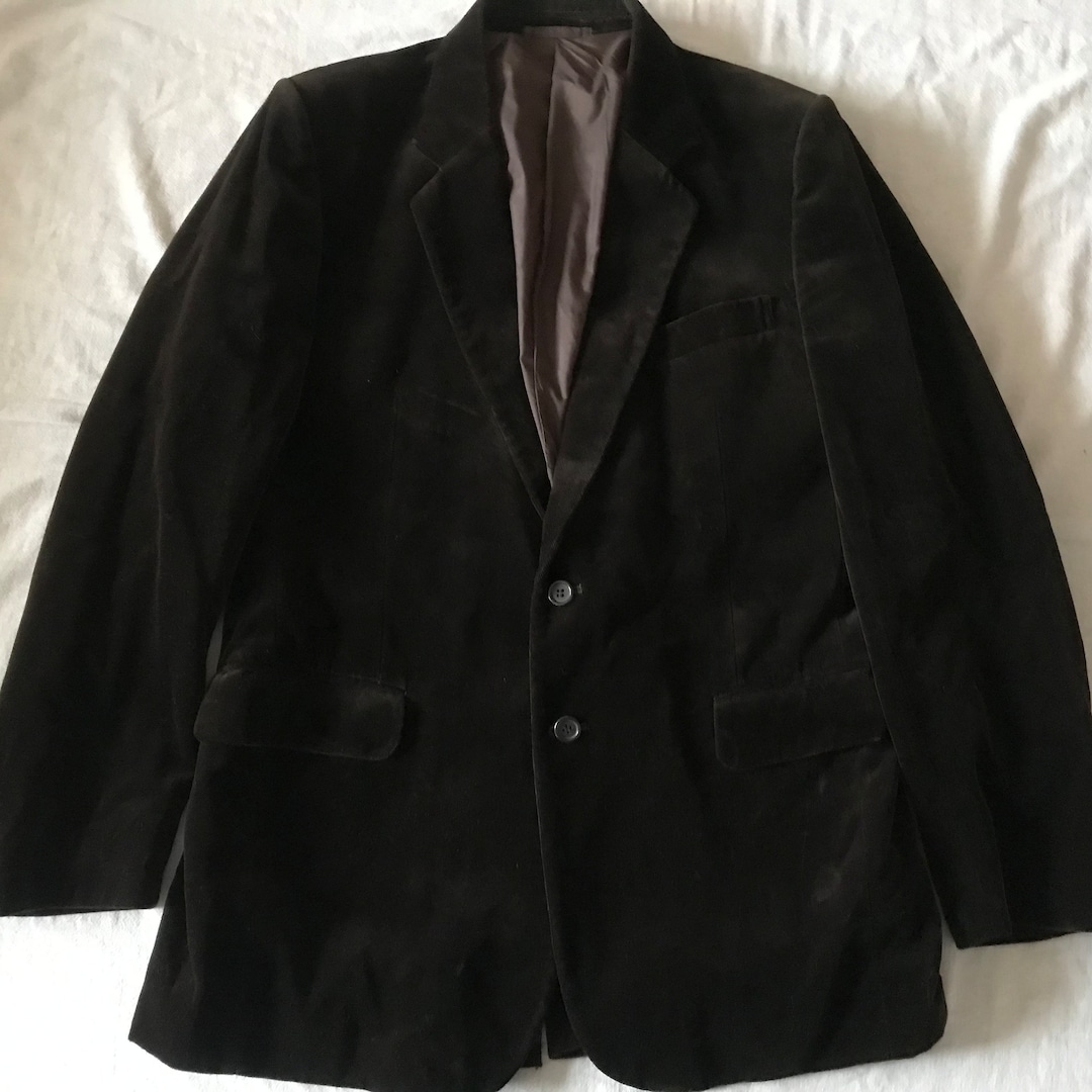 Colin Lester London Men's Dark Brown Jacket Blazer Velvet Size 40 US 50 ...