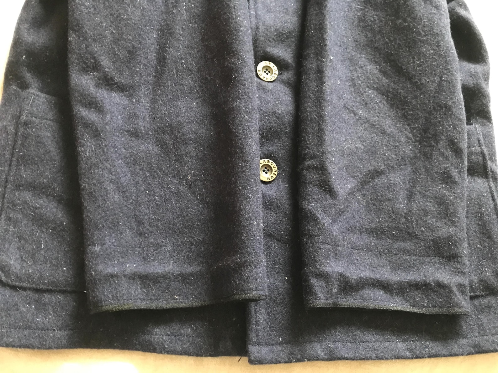 Le Laboureur Made in France Men's Wool Jacket Navy Blue Small Size - Etsy