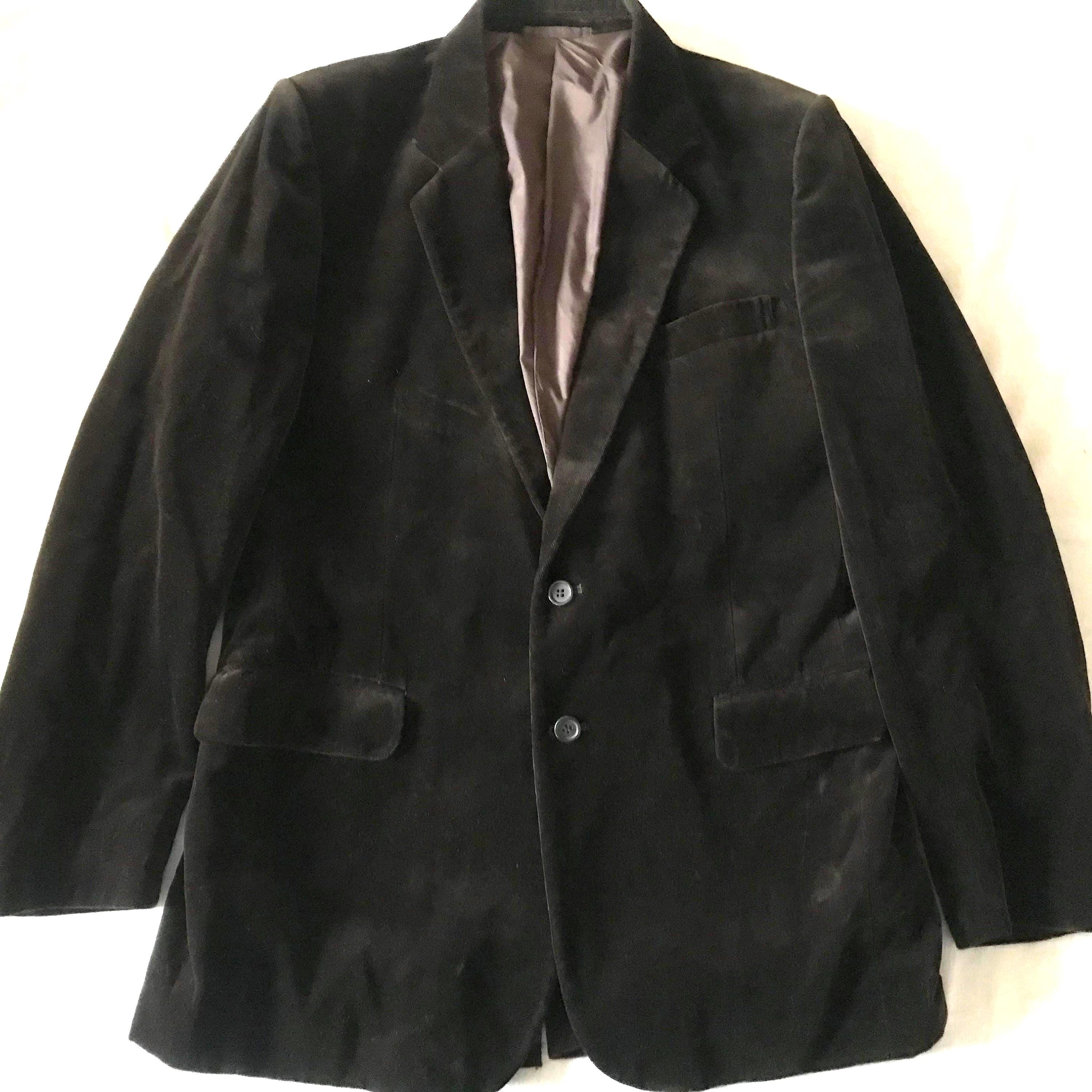 Colin Lester London Men's Dark Brown Jacket Blazer Velvet Size 40 US ...