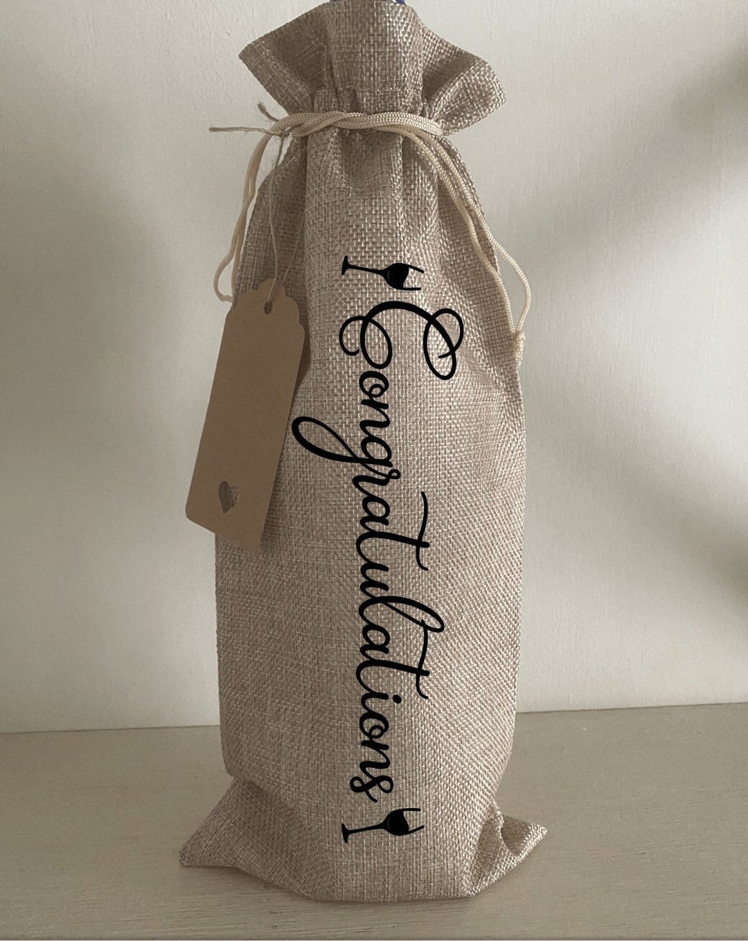 Congratulations Wine Bag, Wedding Wine Bag, Engagement Wine Bag, New ...