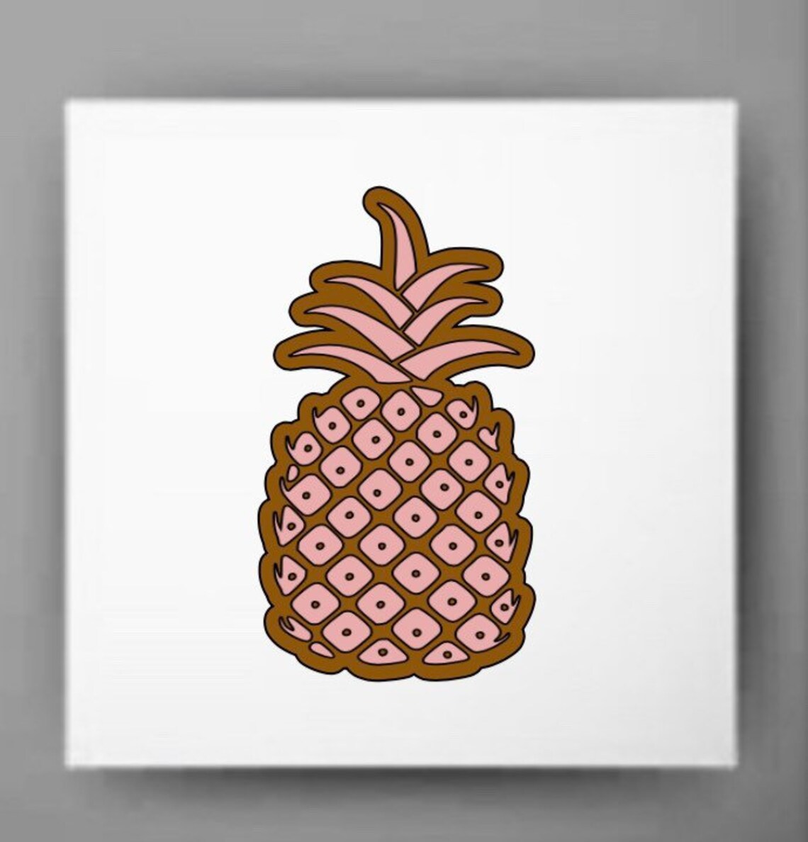 Pineapple Adhesive Vinyl Decal Pineapple Decal Pineapple | Etsy