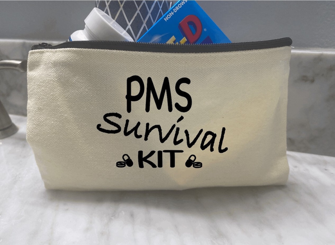 PMS Survival Kit Travel Toiletry Bag, Pms Survival Kit, Funny Toiletry ...