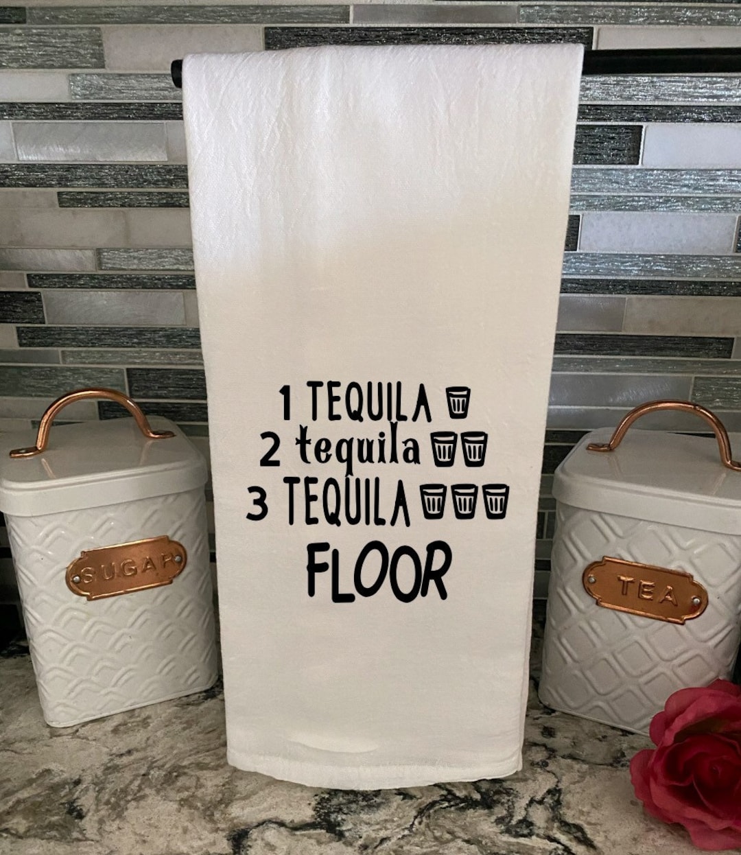 1 Tequila 2 Tequila 3 Tequila Floor Dish Towel, Tea Towel, Flour Sack ...