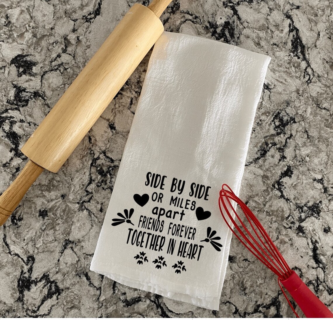 Friends Forever Tea Towel Friendship Towel Friends Kitchen - Etsy