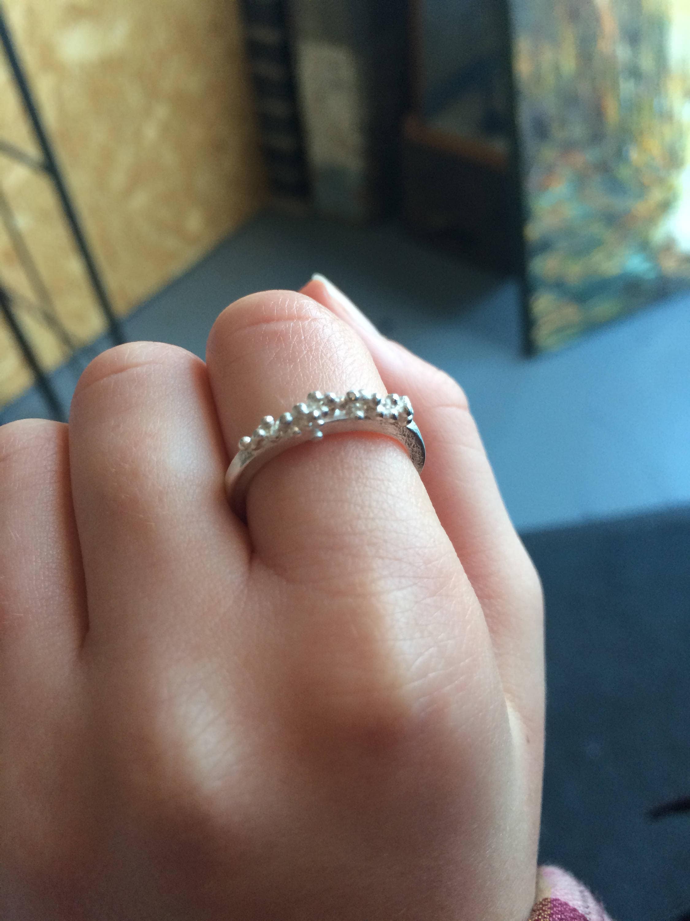 Granulated Statement Ring - Etsy