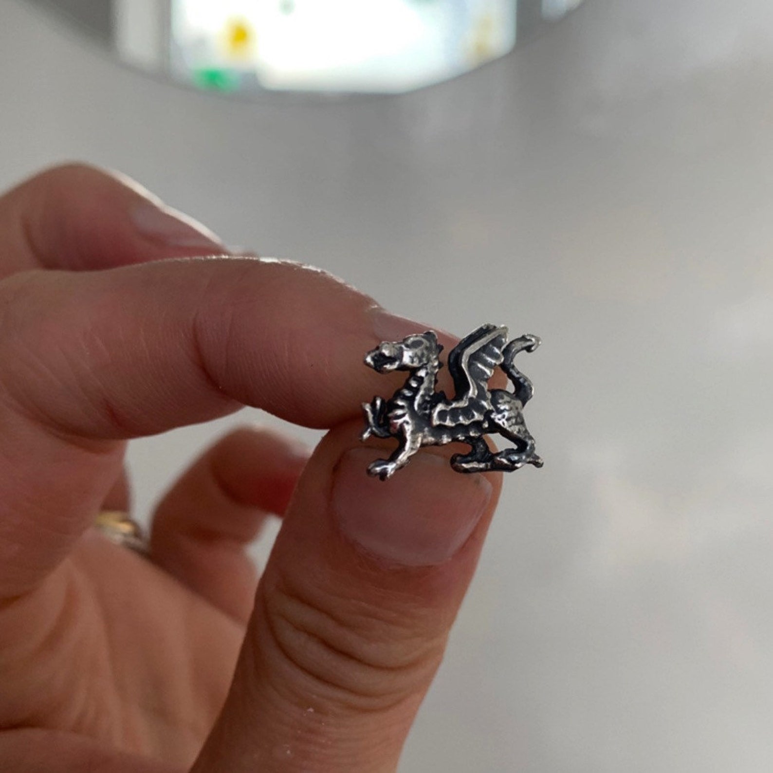Sterling Silver Dragon Pin Badge/brooch - Etsy UK