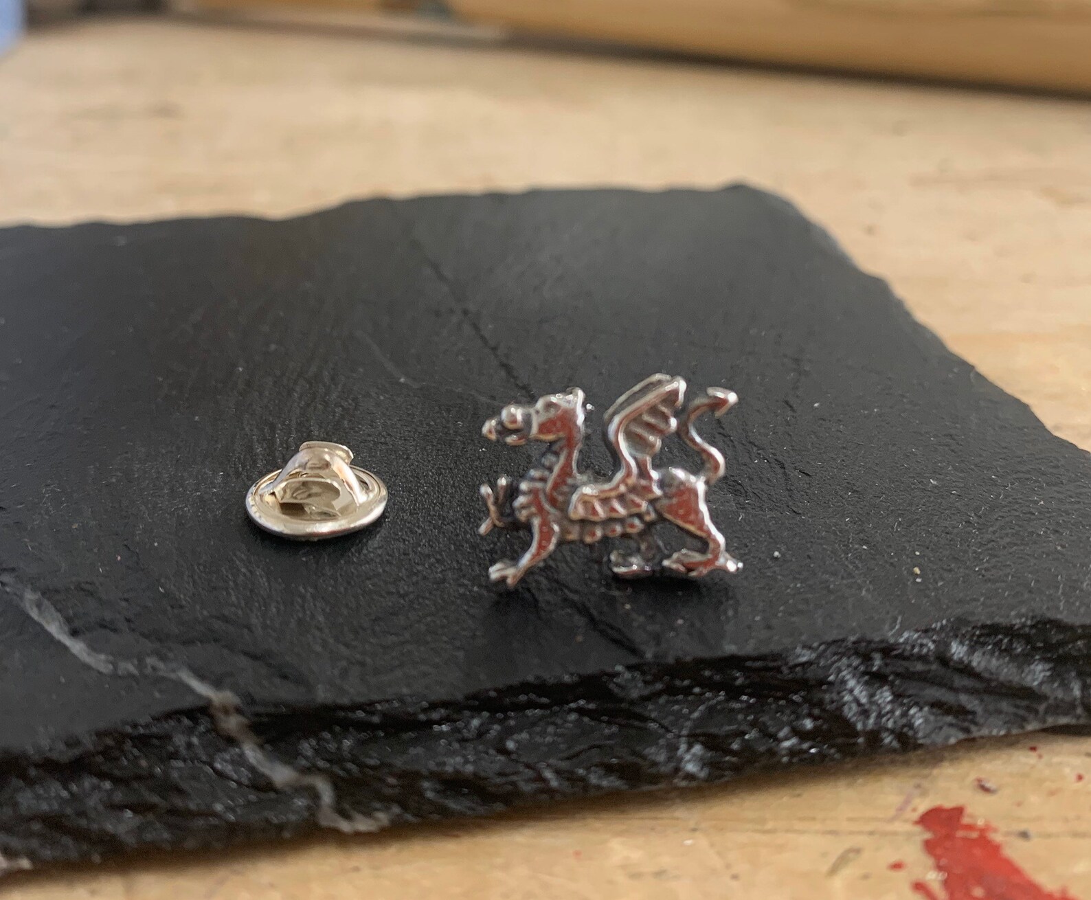 Sterling Silver Dragon Pin Badge/brooch - Etsy UK