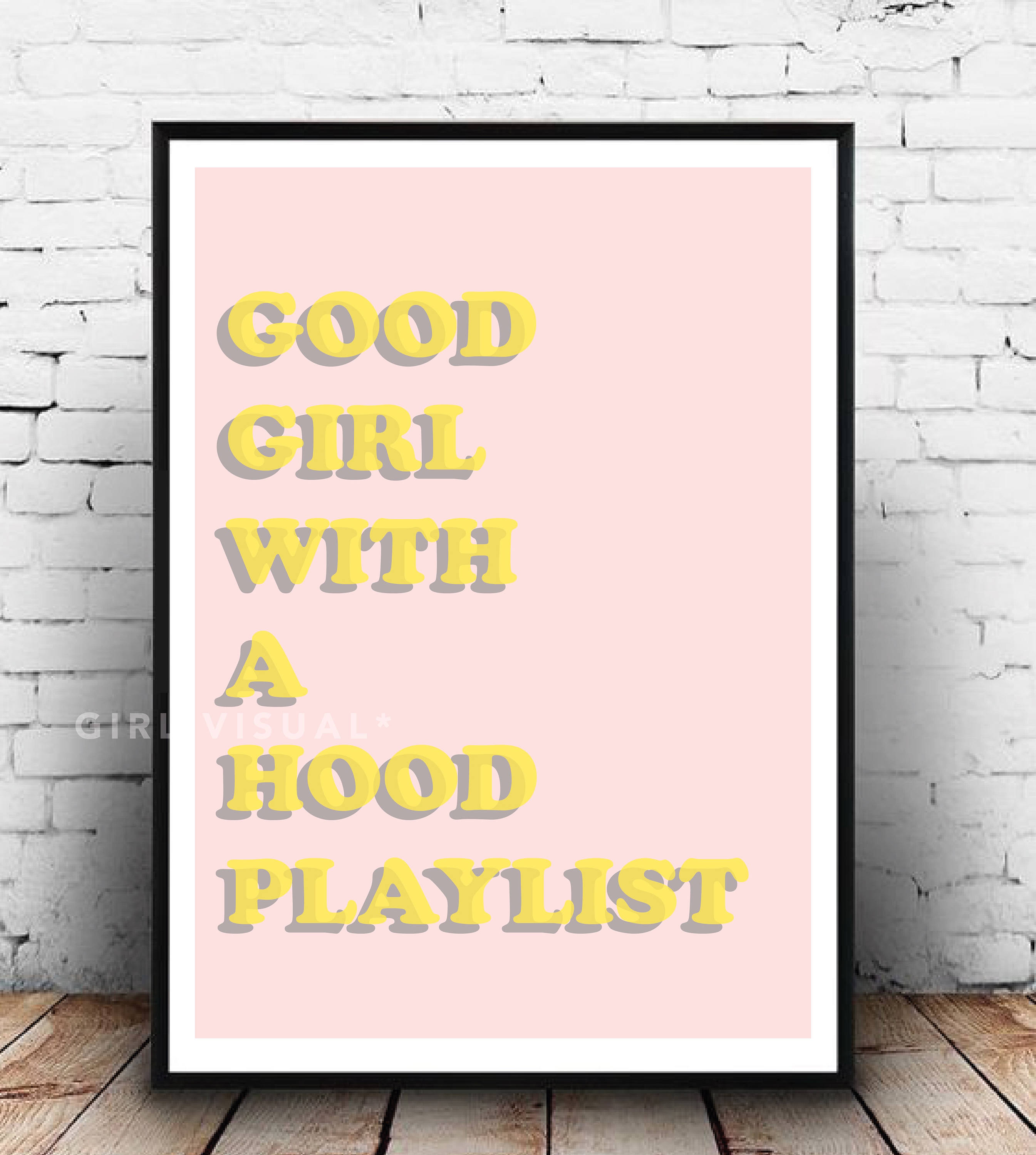 Sassy girl print Good girl poster Sassy girl boss poster | Etsy