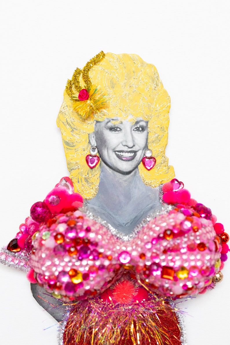 Dolly Carton 2.0 Cake Topper dolly Parton Made From Recycled - Etsy