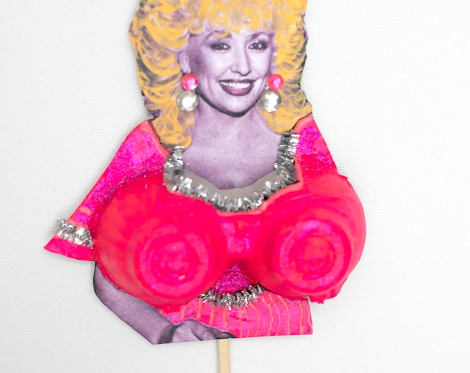 Dolly Carton Cake Topper- MADE TO ORDER! - Etsy