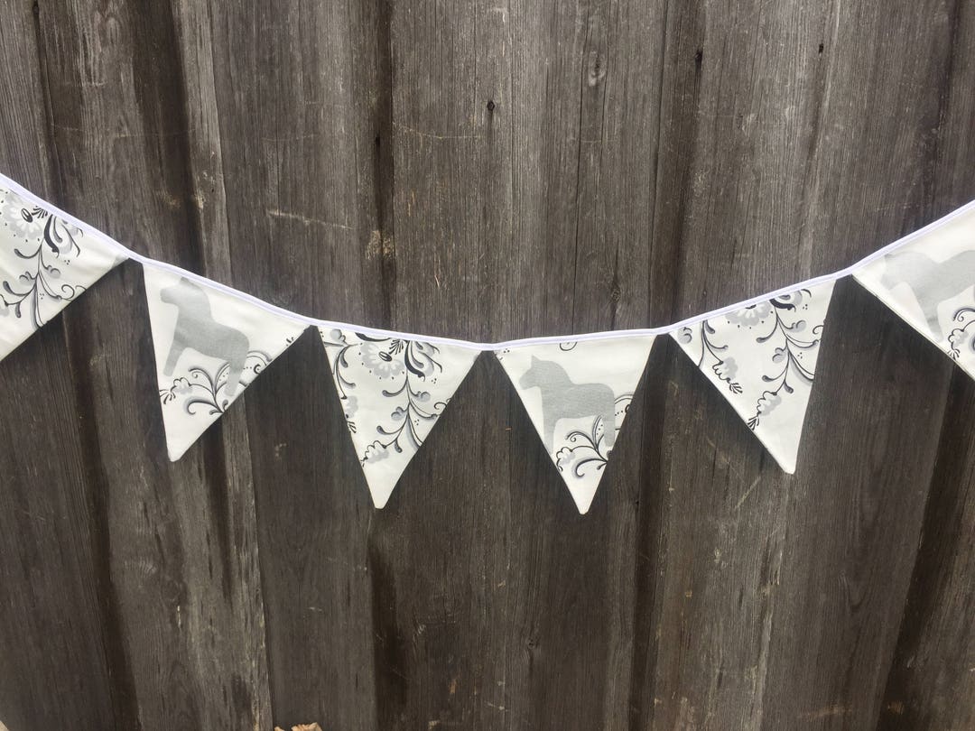 Handmade Fabric Banner: Party Decor, Nursery Art Hanging - Etsy