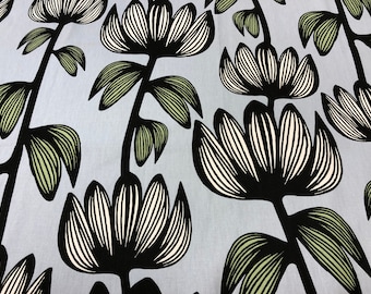 Scandinavian Design Upholstery Fabric Cotton Fabric White | Etsy