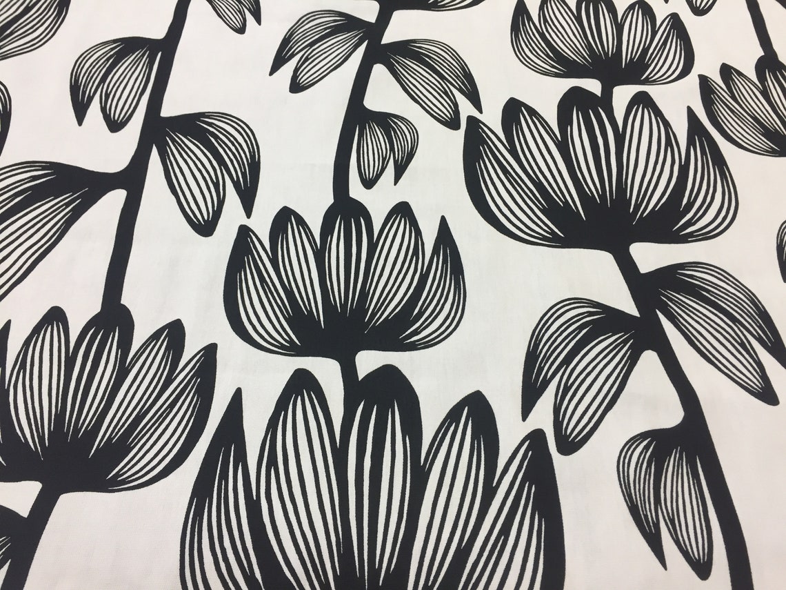 Scandinavian Design Upholstery Fabric Cotton Fabric White | Etsy