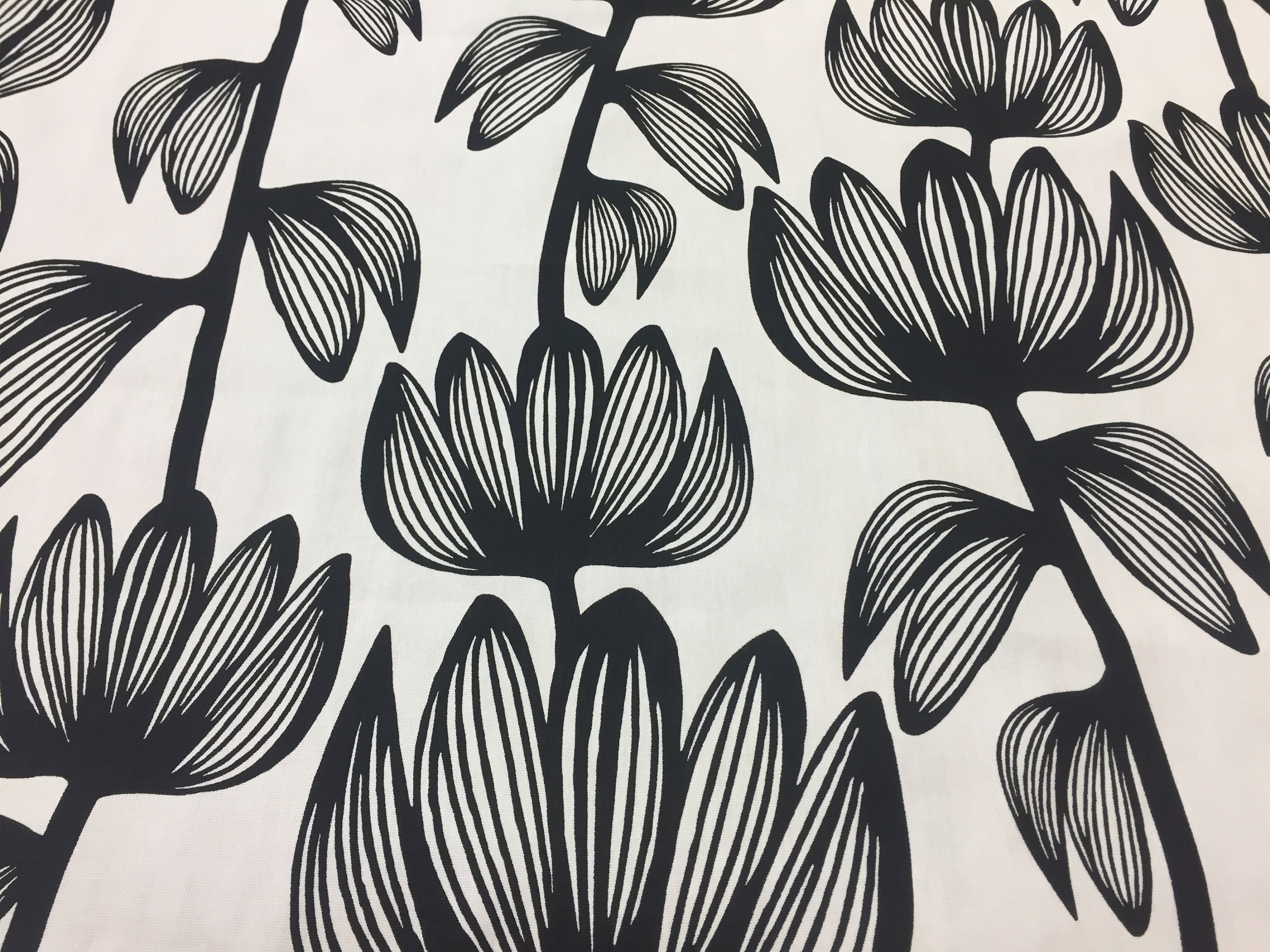 Scandinavian design upholstery fabric Cotton fabric white | Etsy