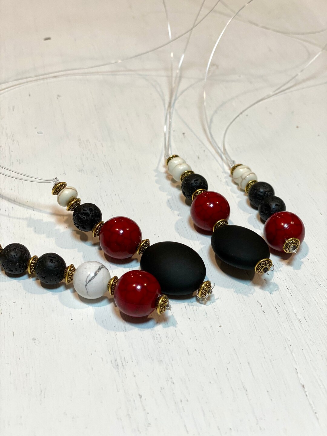 Extra Long RED Bead Threader, Hair Extension Tool, Hair Extension ...