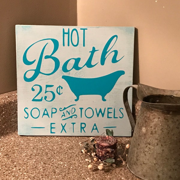 Hot Baths Sign - Etsy