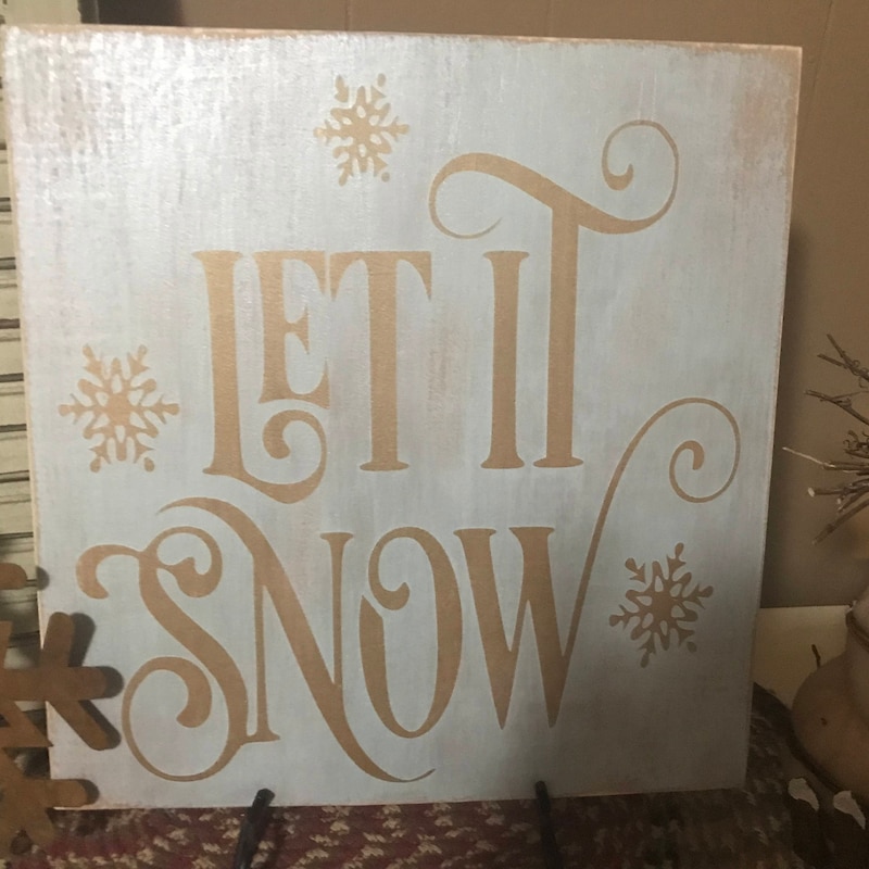 Snow Wood Sign - Etsy