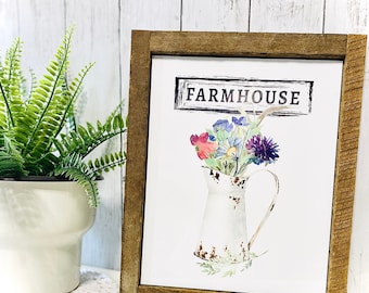 Flower Pitcher Frame - Etsy